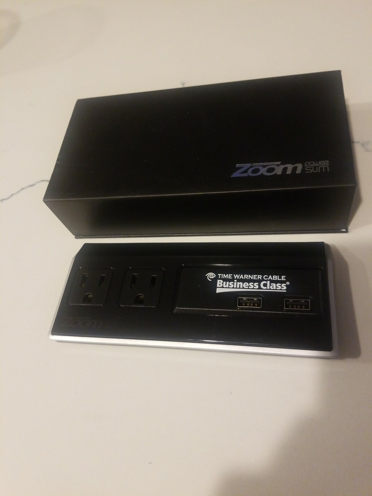 Zoom Power Slim USB Charger 2 AC Outlets time Warner cable business ...