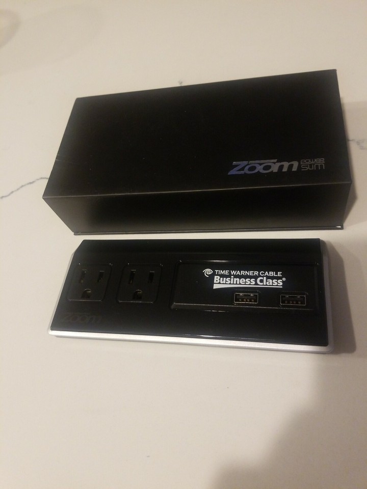 Zoom Power Slim USB Charger 2 AC Outlets time Warner cable business ...