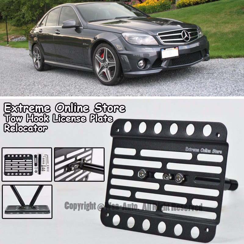 For 08-14 Mercedes Benz C63 W204 AMG Front Bumper Tow Hook License ...