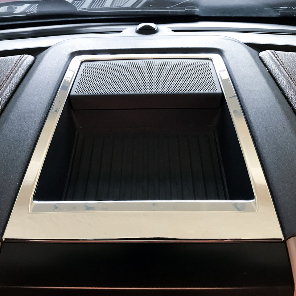 ⭕Center Control Storage Box Frame Cover Trim For Ford F150 2015-2020 ...