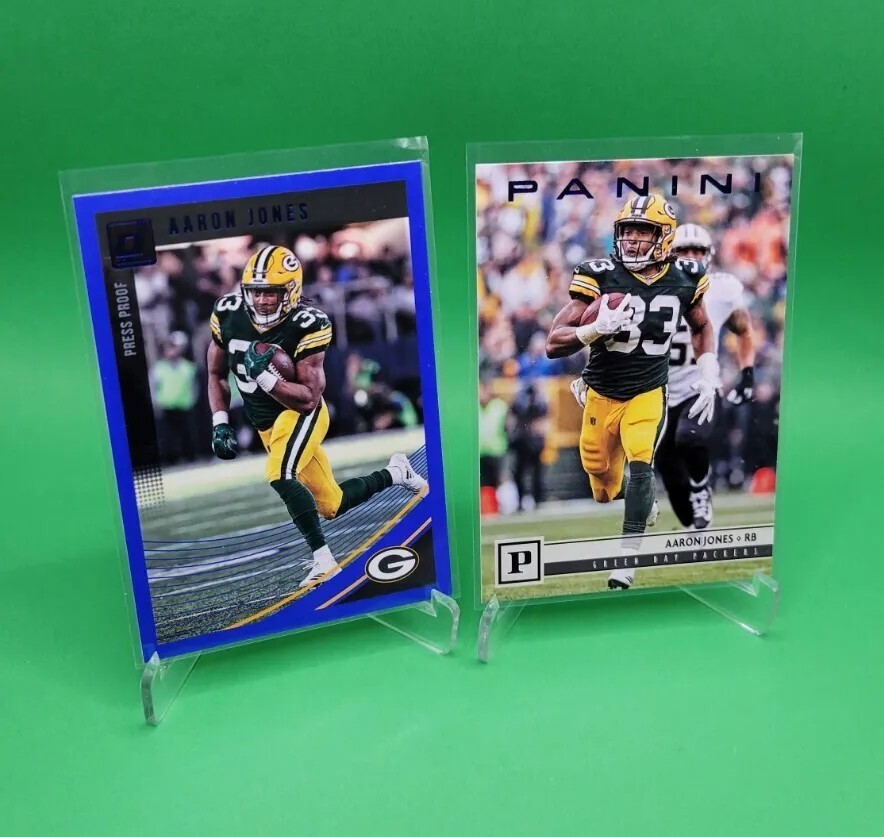 AARON JONES 2018 Panini Blue Knight Donruss Press Proof LOT GREEN BAY ...