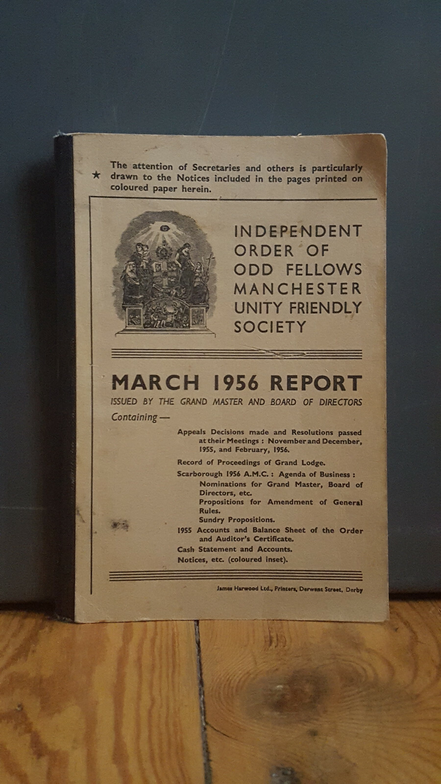 The Independent Order Of Odd Fellows Manchester Unity Friendly Society ...
