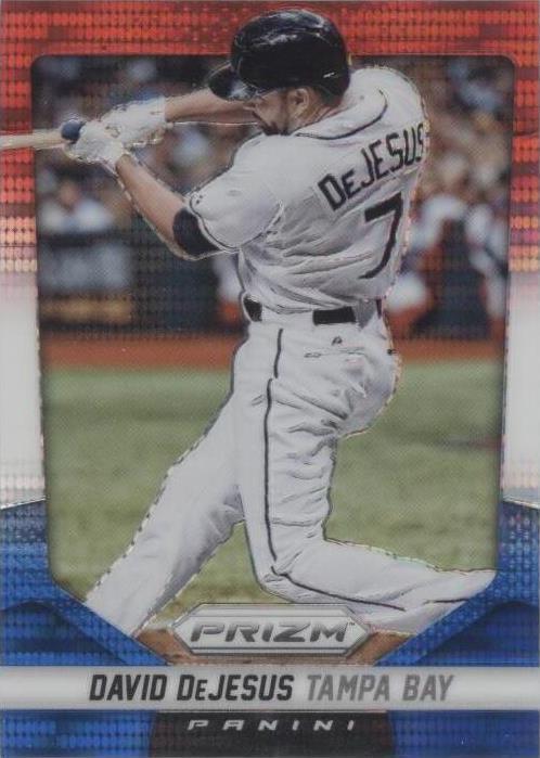 2014 Panini Prizm - David DeJesus #97 Red White & Blue Pulsar Prizm for ...