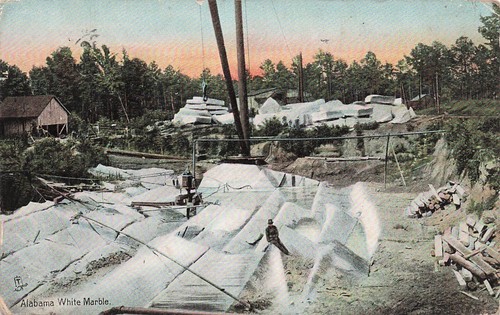 White Marble Quarry Birmingham Alabama AL Mining Mine Vtg Postcard F21 ...