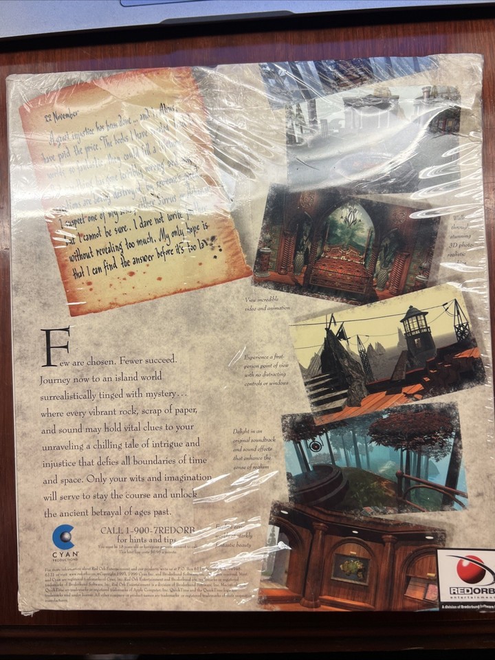Myst CD-ROM For Macintosh And Power Macintosh PC Game 1990s Brand ...
