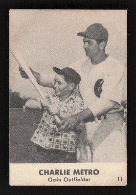 1946 Remar Bread (PCL) -#10 CHARLIE METRO w/ Child (Oakland Oaks) | eBay