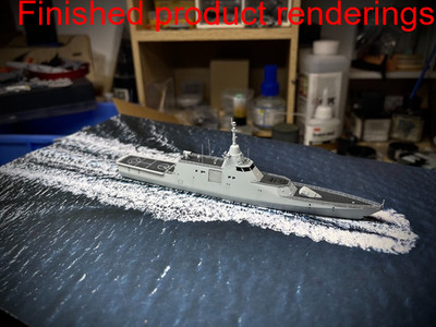 3D Printed 1/350/ 700/2000 Chinese Type 054 Frigate Unpainted | eBay