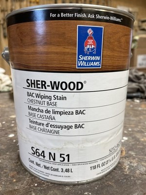 Sherwin Wlliams Sher-Wood BAC Wiping Stain / Gallon/ Custom English ...