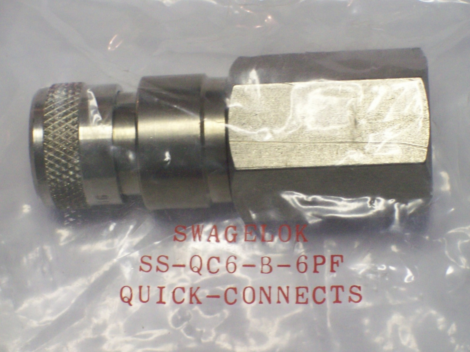 1 - Swagelok Stainless Steel Quick Connect Body, 0.5 Cv, 3/8" FNPT, SS ...