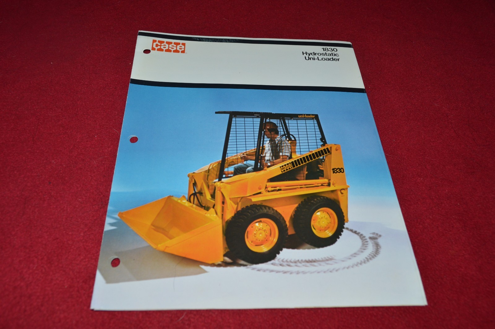 Case Tractor 1830 Skid Steer Loader Dealer's Brochure YABE15 | eBay