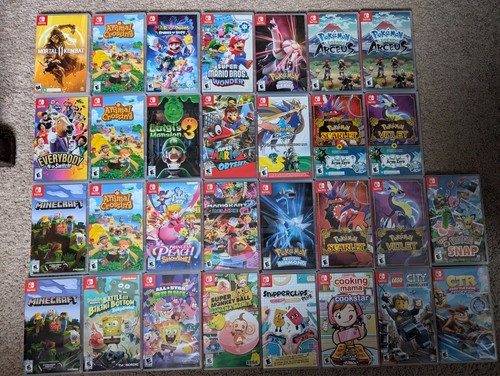 Lot Of 30 Nintendo Switch Game Cases EMPTY! Pokémon, Mario, etc NO ...