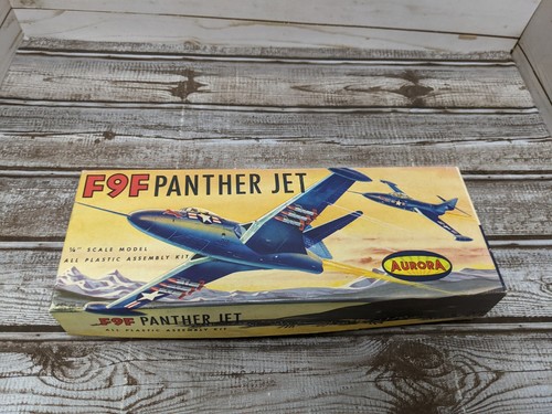 Vintage Aurora F9F Panther Jet Plane Plastic Model Kit | eBay