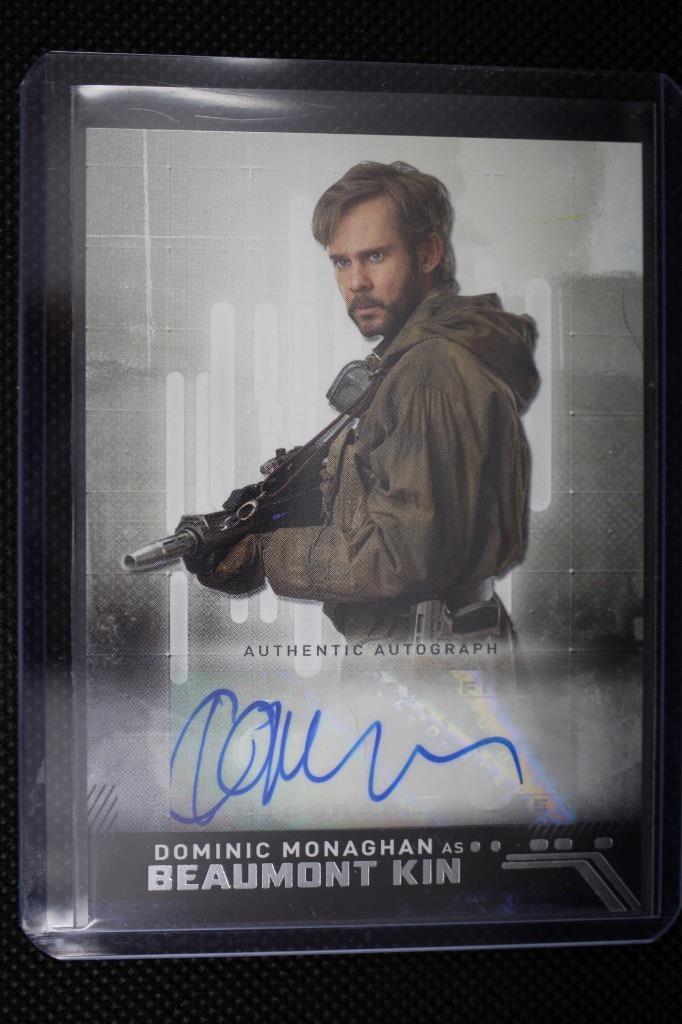 Topps Star War The Rise of Skywalker serieS 1 Auto DOMINIC MONAGHAN ...