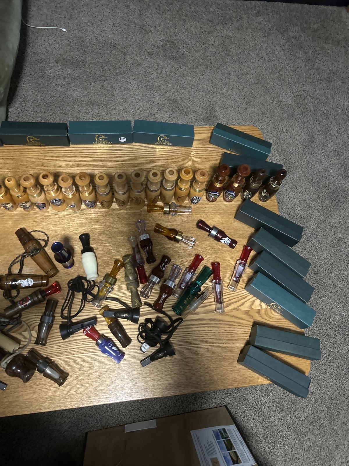 DUCKS UNLIMITED DUCK CALL LOT! LOTS OF SIGNED BUCHERS! OVER 50 CALLS ...