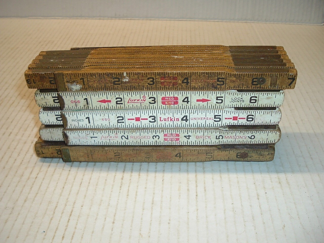 T807- Lot of 5 Wooden Folding Ruler All Lufkin | eBay
