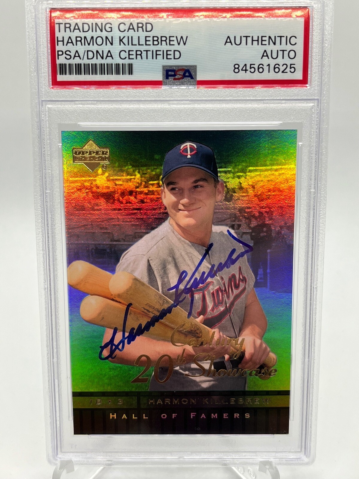 Harmon Killebrew 2001 Upper Deck Hall of Famers Signed Autograph PSA ...