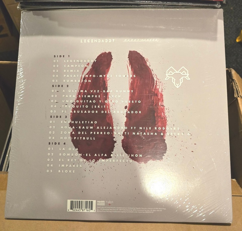 Daddy Yankee LegenDaddy 2xLP GOLD Colored Vinyl Record Target Exclusive ...