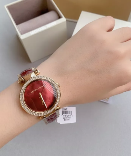 Michael Kors Parker Red Women Wristwatch MK6427 for sale online | eBay