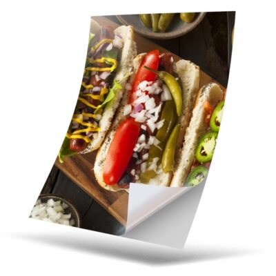 1 x Vinyl Sticker A4 - Gourmet Hot Dog Hotdogs Food #21633 | eBay UK