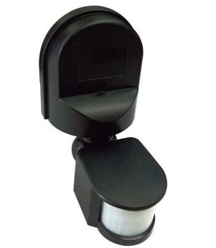 Black Stand Alone PIR Sensor 180 Deg Adjustable IP44 Rated 12m Range ...