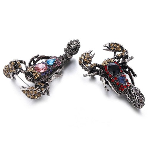 Fashion Crystal Scorpion Brooch Pin Rhinestone Personality Animal ...