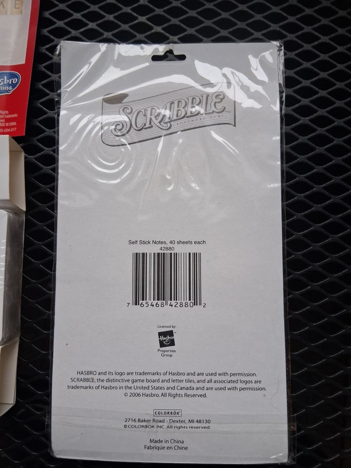 Scrabble Slam! Card Game - Plus Scrabble Self Stick Sticky Notes dated ...