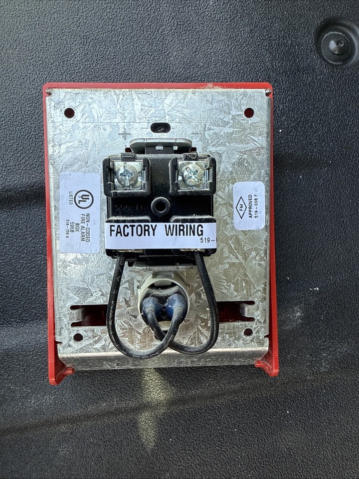 SIMPLEX 4099-9003 NON-CODED MANUAL STATION FIRE ALARM ASSY. NO KEYS ...