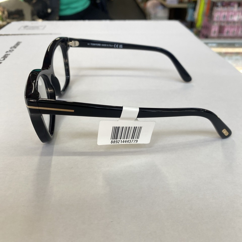 Tom Ford FT5909-B 001 Black / Blue Block 53mm Eyeglasses TF5909-B | eBay