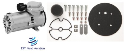 THOMAS Compressor Vacuum Pump Diaphragm Rebuild Service Kit 107CDC20 ...