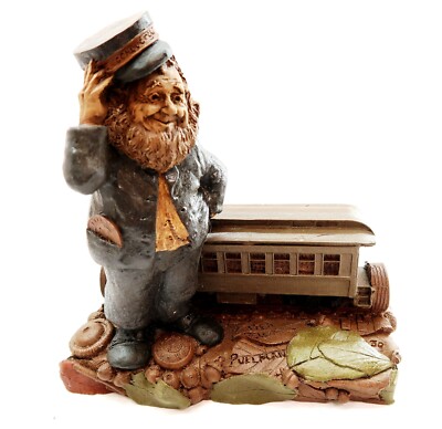 Tom Clark Gnome PULLMAN Train Conductor dated 1986 No 30 Figurine ...