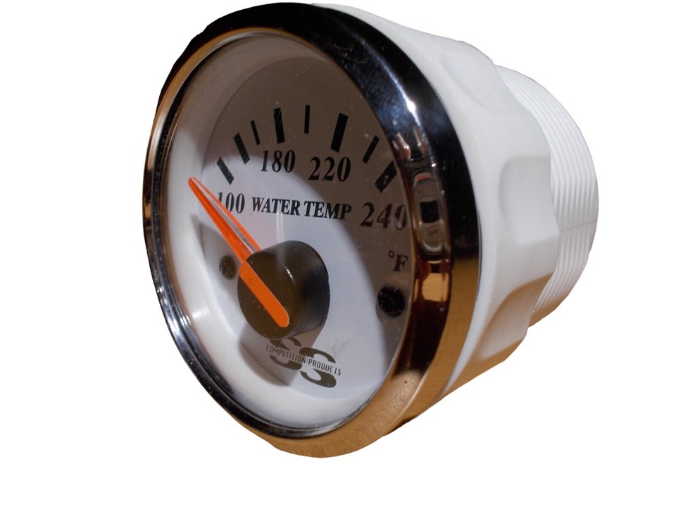 SS Competition Marine 6 Boat Gauge Set, Stainless Steel Bezel USA ...