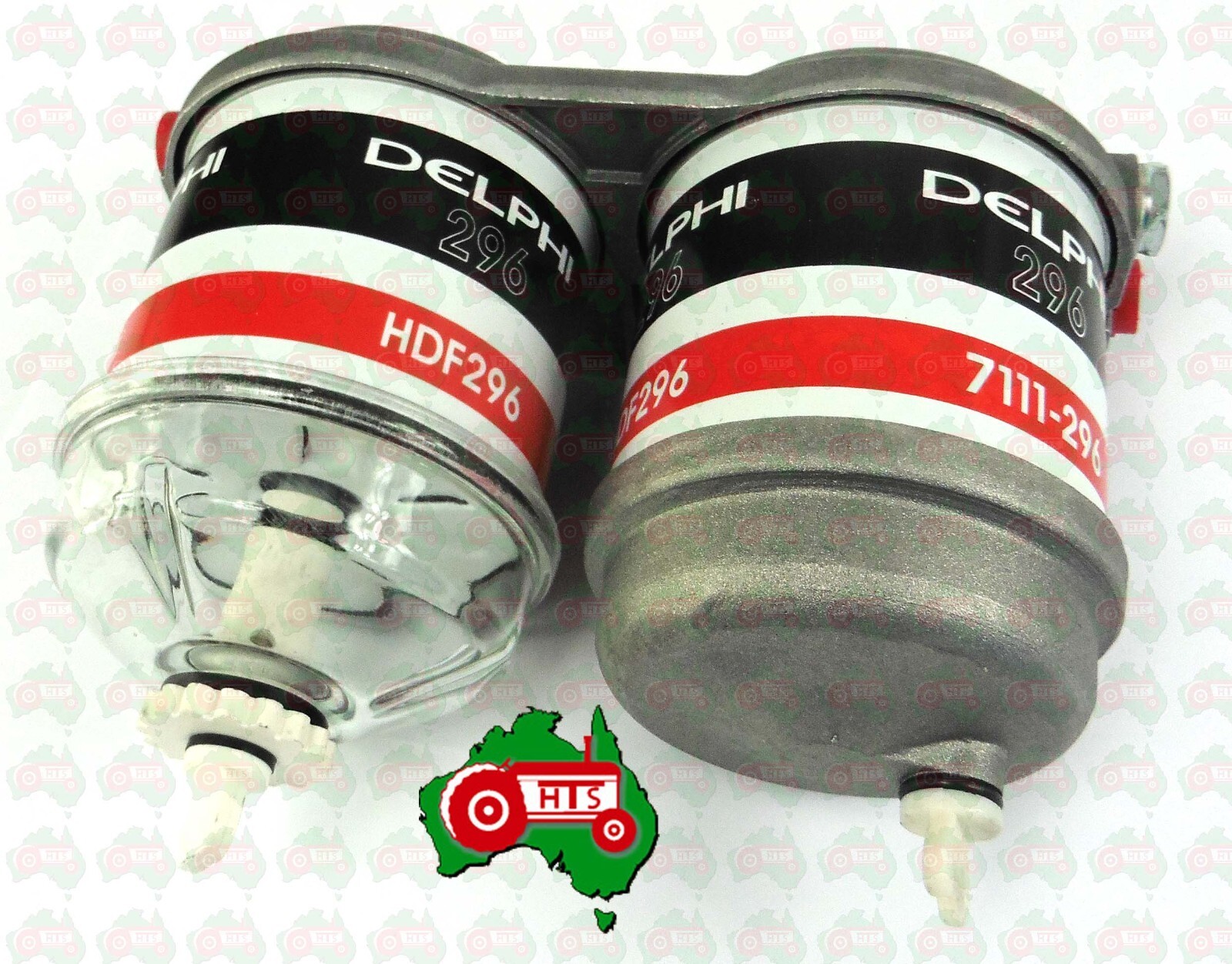 CAV Dual Filters Housing Glass Aluminum Marine Boat Tractor 4x4 Diesel ...