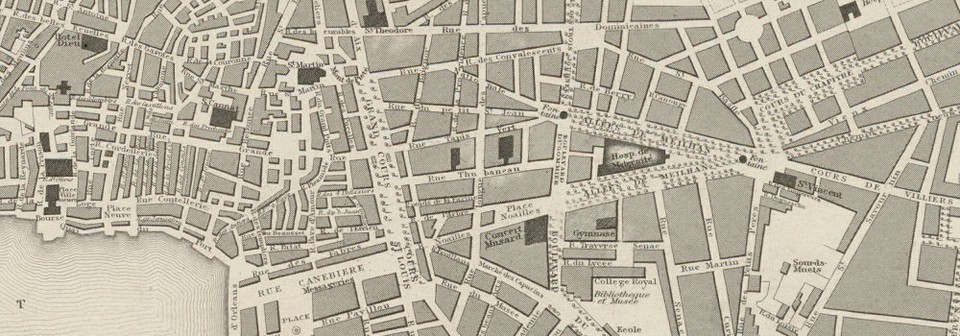 MARSEILLE antique town city map. Ancient Massilia. Marseilles. SDUK ...