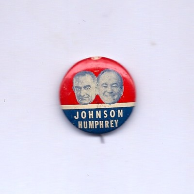 "Johnson / Humphrey" 1964 Lyndon Baines Johnson/Hubert Horatio Humphrey ...