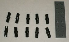 LEGO 2780 10x Black Connector Peg With Friction 4121715 for sale online ...