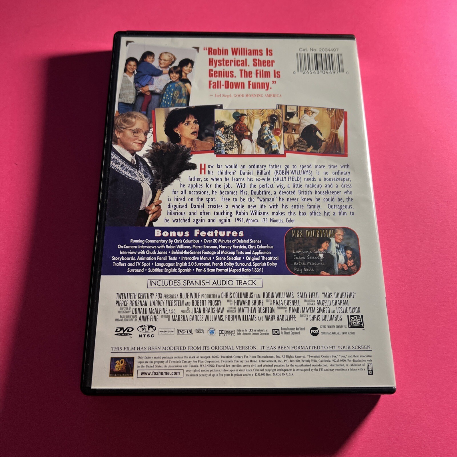Mrs. Doubtfire (Full Screen) DVD 2002 Robin Williams | eBay