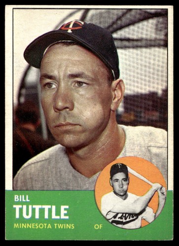 1963 Topps #127 Bill Tuttle Minnesota Twins VG-VGEX | eBay