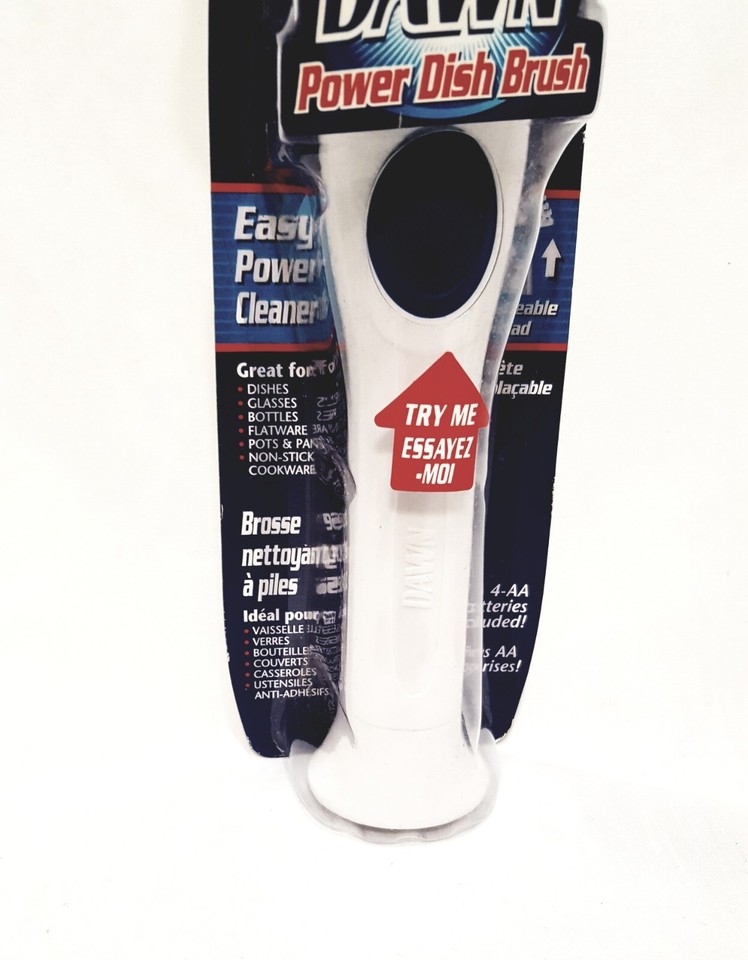 DAWN Power Dish Brush NIP NOS Battery Operated 2003 Scrubber Spin Head ...