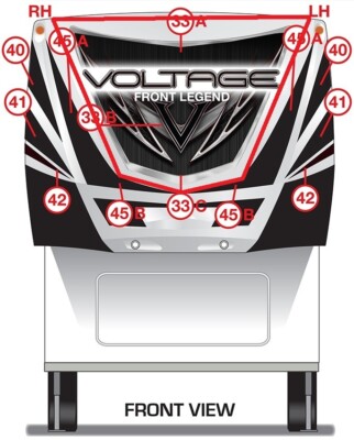 2015 Dutchman Voltage 5th Wheel - Front Cap BADGE ONLY - RV Decals | eBay