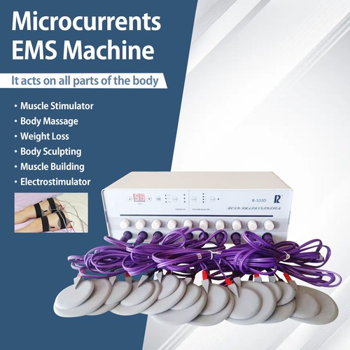 Microcurrent Electric Muscle Massager Body Slimming Simulation Fitness ...