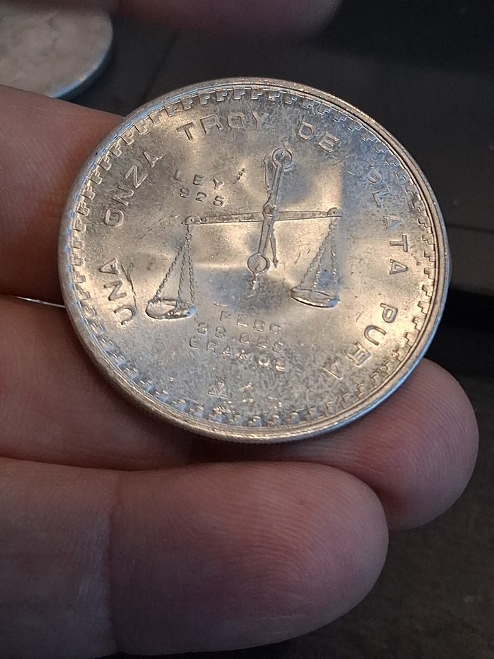 Mexico Una Onza Troy 1978, Casa de Moneda 1 Oz ASW Silver Coin, KEY ...