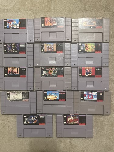 🔥 Vintage SNES Super Nintendo 14 Video Game Lot *Read* 🔥 Lot #21 | eBay