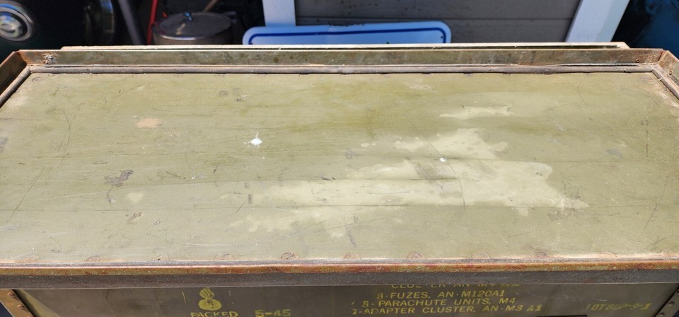 Vintage WWII Kit Conversion ordinance box M72 or M40 army Frag Bomb ...
