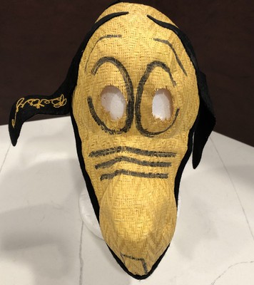 RARE DISNEY PARKS WOVEN PLUTO MASK VINTAGE “BETSY” | eBay