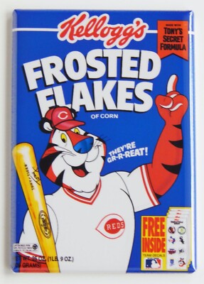 Cincinnati Reds Frosted Flakes FRIDGE MAGNET cereal box | eBay