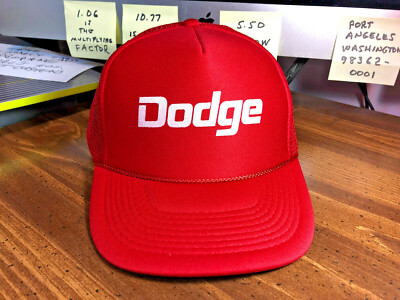 Nissin™ ~ Dodge Hat ~ Red ~ Mesh Back ~ Snapback | eBay