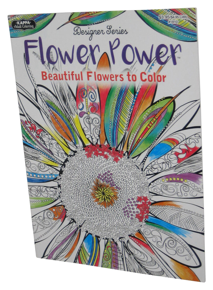 Fleur Power : Beau Fleurs Pour Adulte Colorant Livre de Poche | eBay