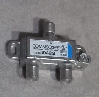 Lot of 2 -CommScope SV-2G 2-way Coaxial Cable Splitter 5-1000mhz ...