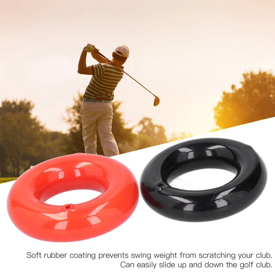 Black Red Club Round Weightening Ring Weight Power Swing Training SET ...