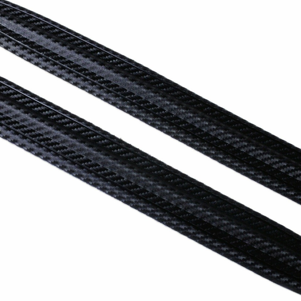 2x Carbon Fiber Pattern Front Rear Bumper Corner Extended Protector ...